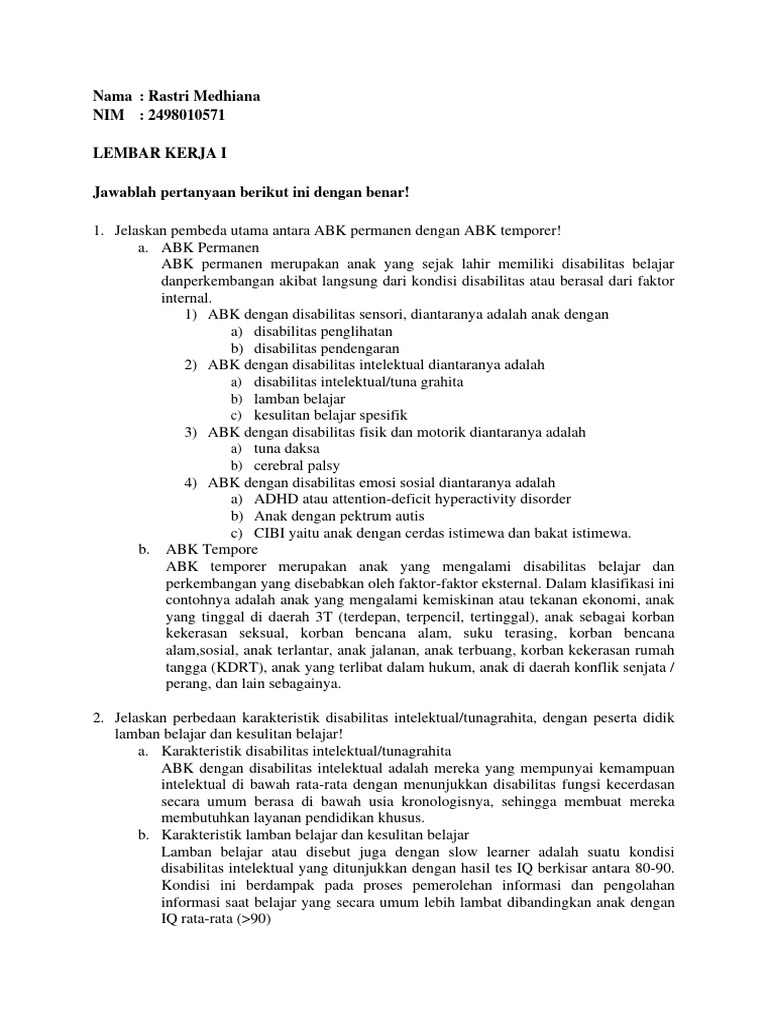 Topik 1 - Eksplorasi Konsep - LKI 1 | PDF | Kesehatan Holistik