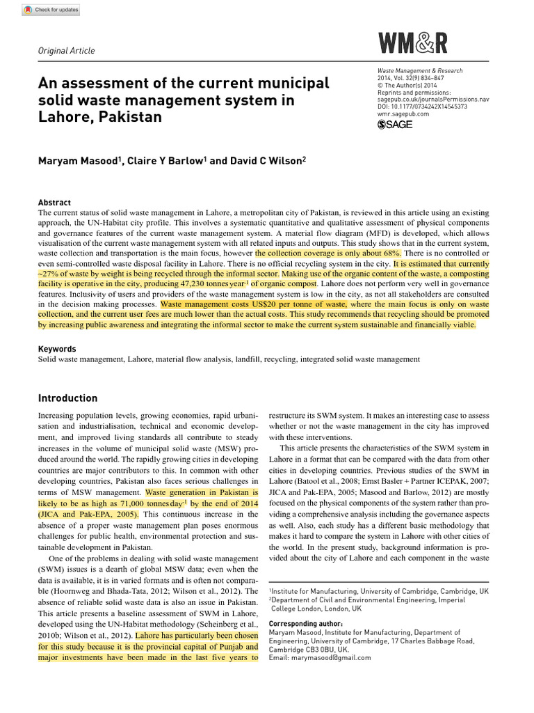 masood-et-al-2014-an-assessment-of-the-current-municipal-solid-waste ...