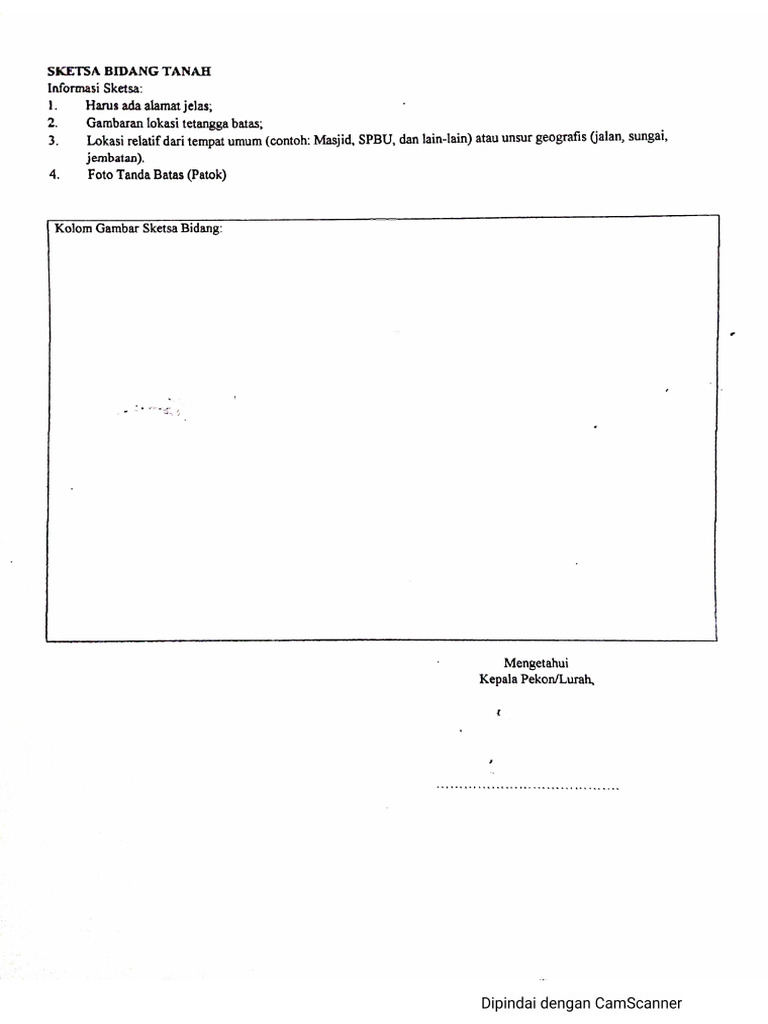 Surat Pemasangan Tanda Batas | PDF