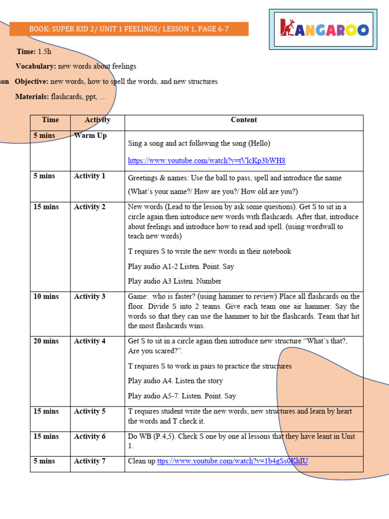 LESSON PLAN -SPKD2 | Download Free PDF | Flashcard | Phonics