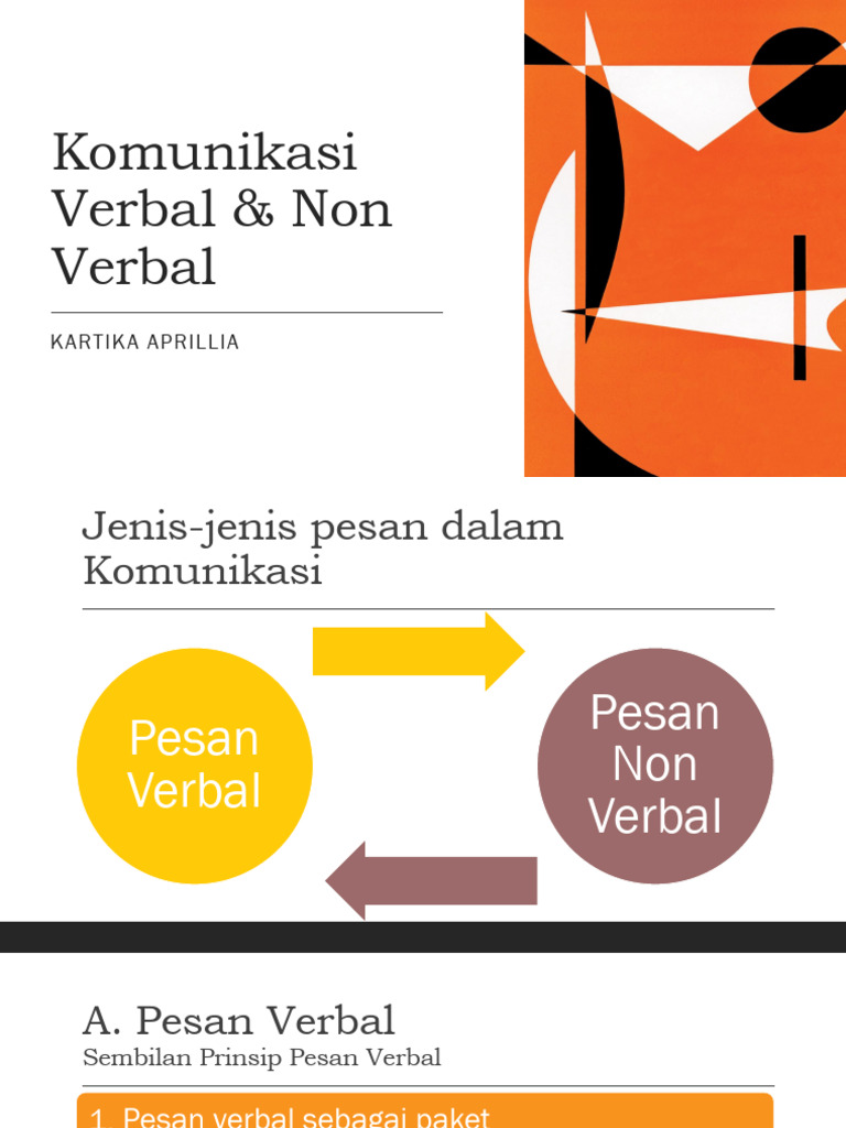Komunikasi Verbal & Non Verbal | PDF
