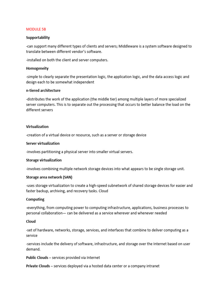 MODULE 5B_reviewer | PDF | Cloud Computing | Virtualization