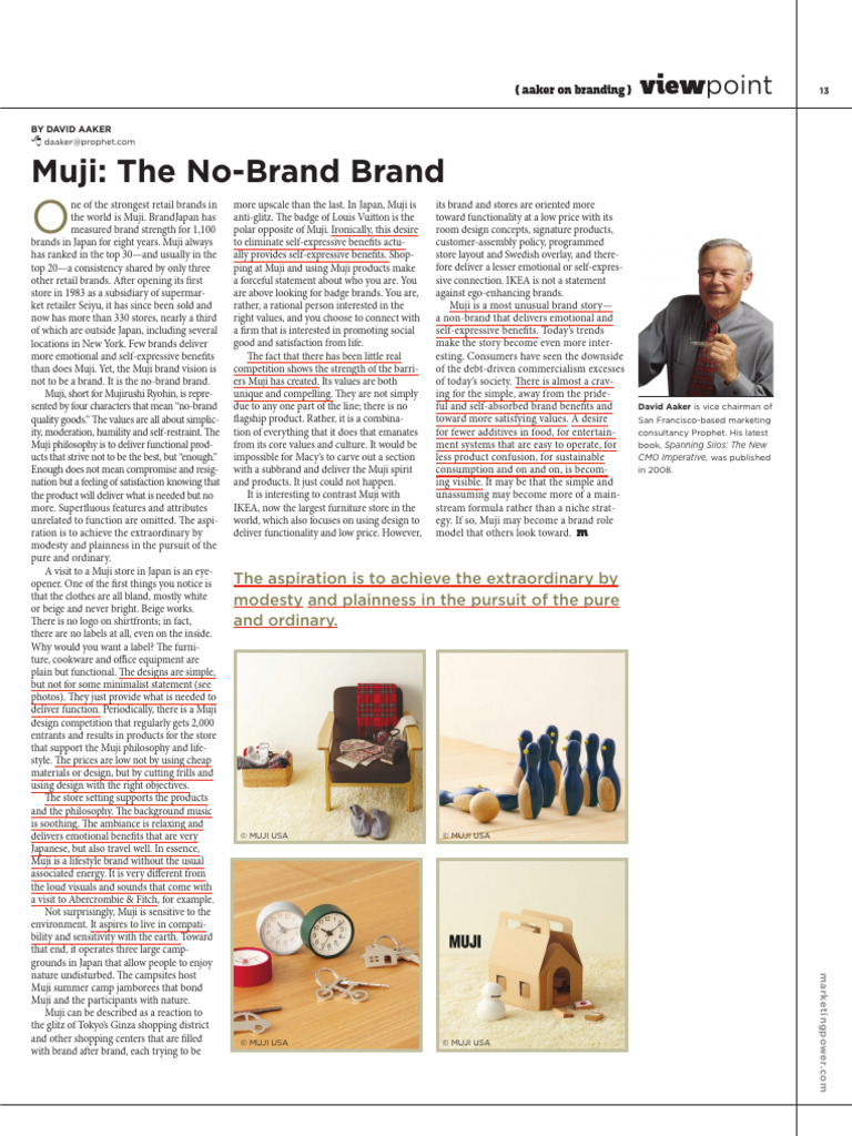 Branding New Trends Muji | PDF | Brand | Business