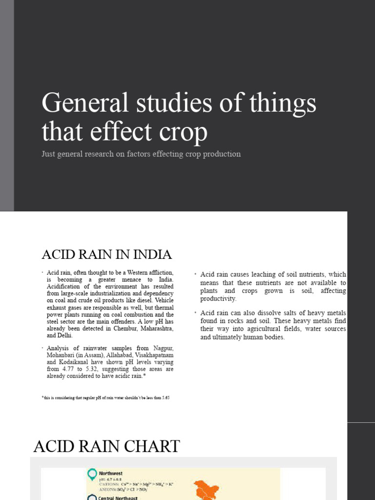 General Effect Studies | PDF | Agriculture | Soil