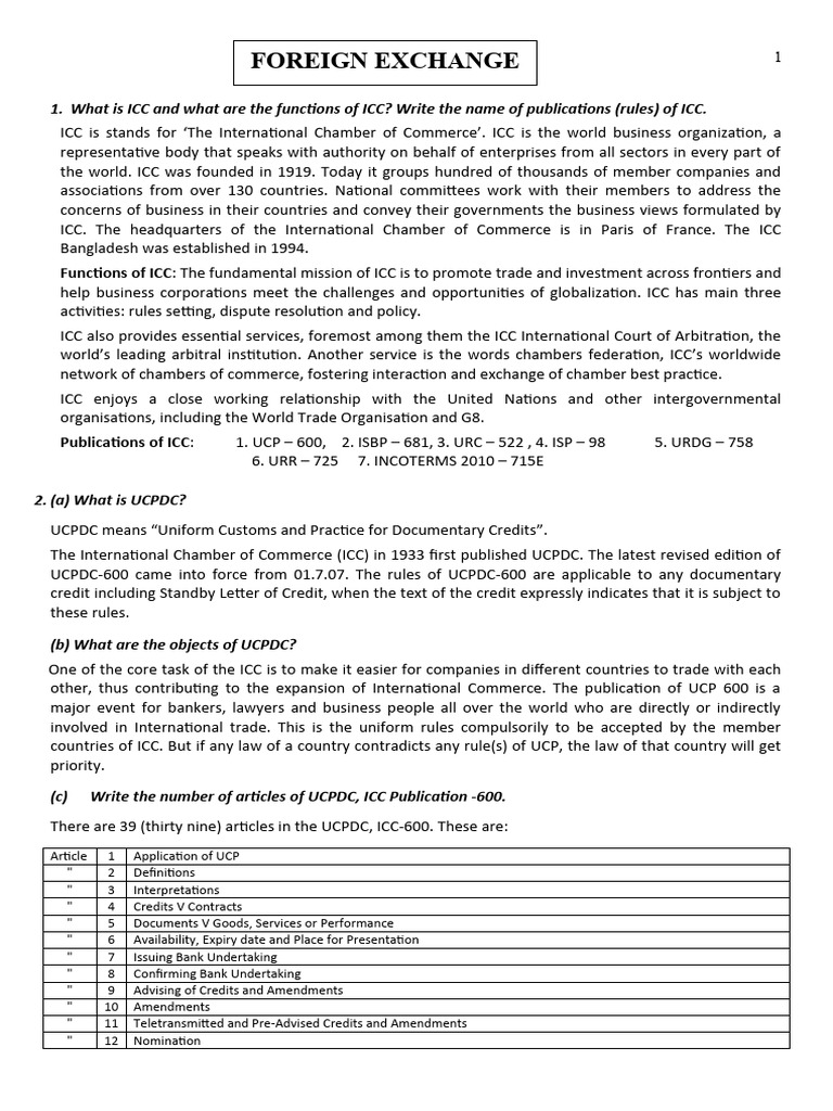 Foreign Exchange-2 | PDF | Letter Of Credit | Trade