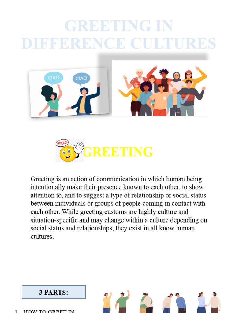 Cultural Greetings Around the World | PDF | Cultural Conventions