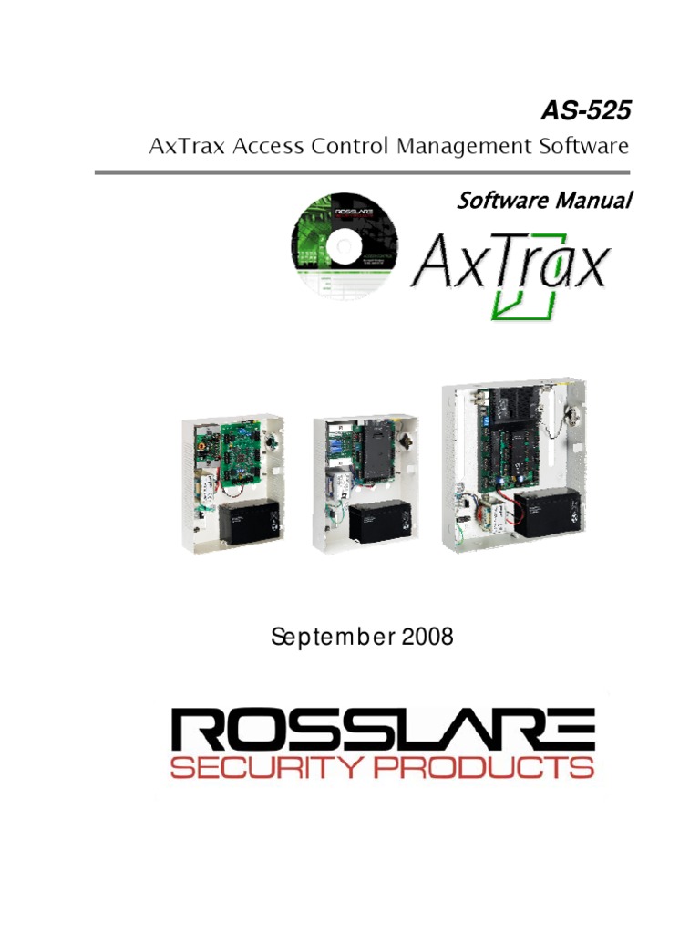 As-525 Axtrax Software Manual 140908 | PDF | Access Control ...