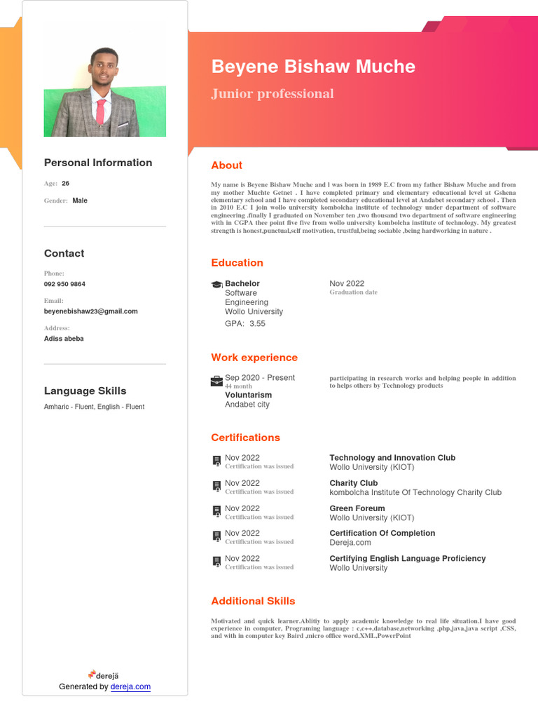 My CV | PDF | Computing