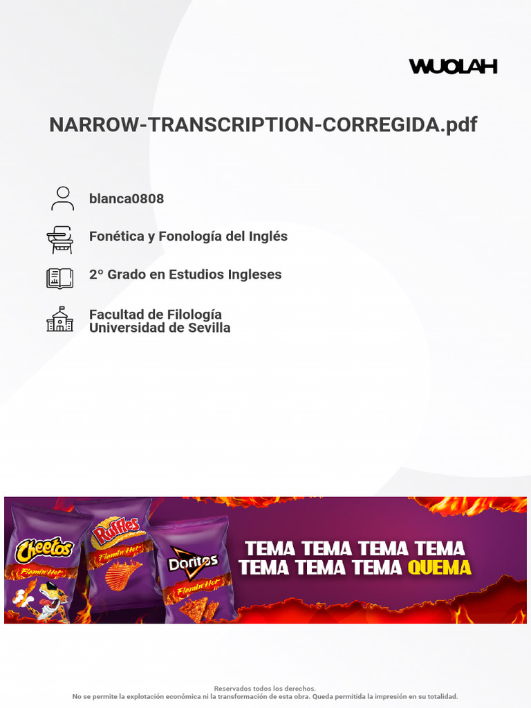 Wuolah Free Narrow Transcription Corregida | PDF