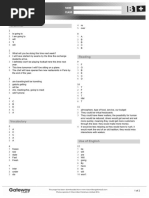 Gateway To The World A1 Workbook Answer Key | PDF