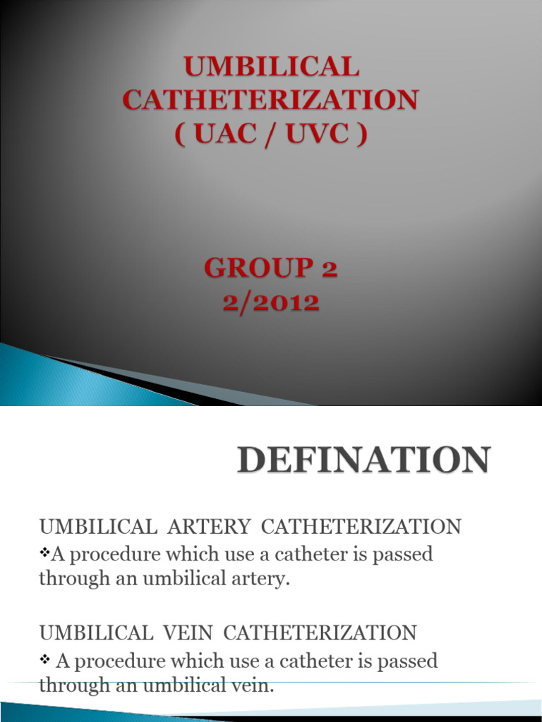 Umbilical Catheterization | Download Free PDF | Catheter | Vein