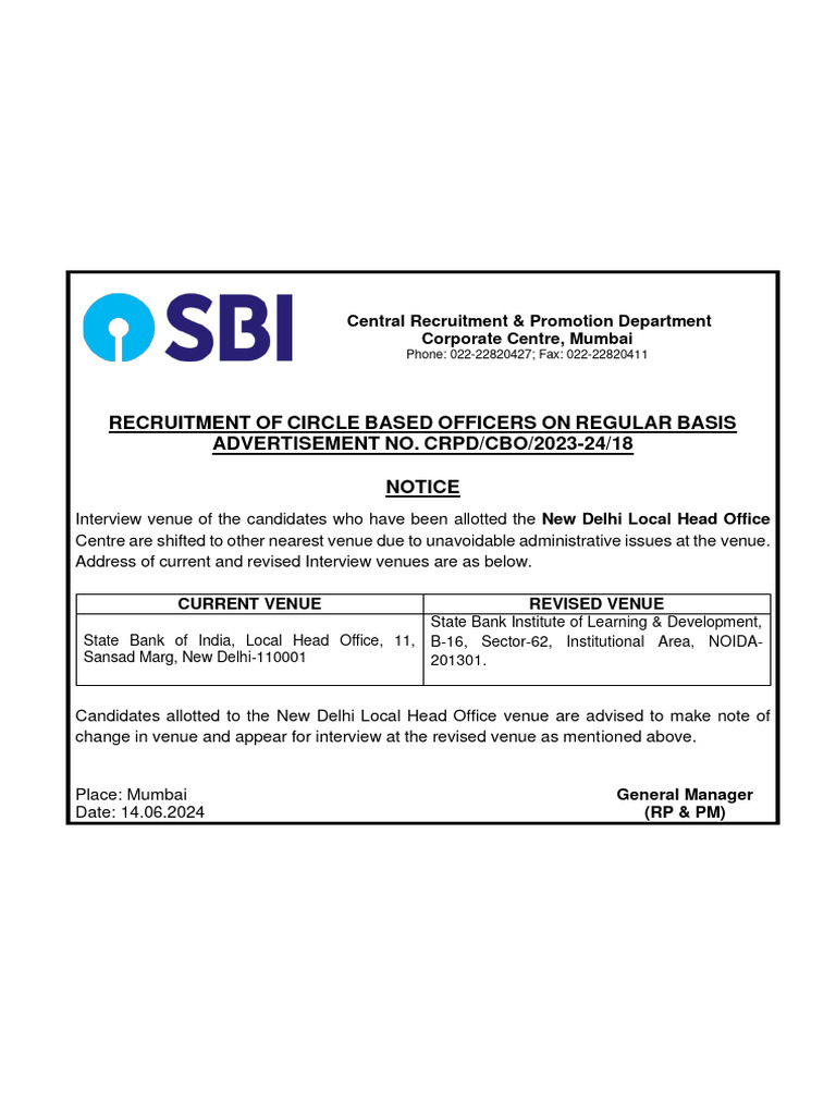 140624-Interview Notice | PDF