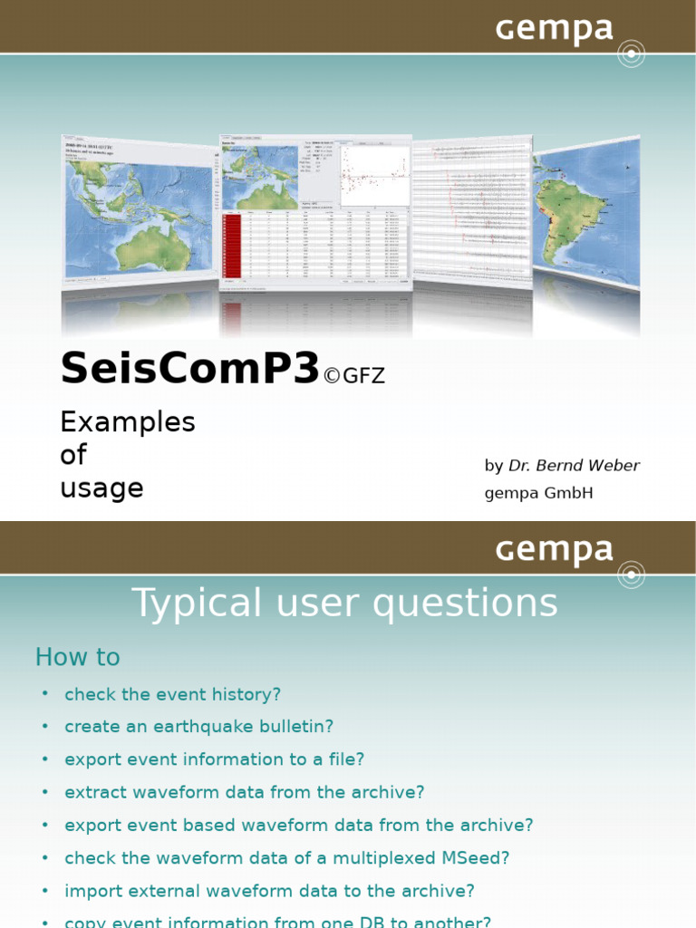IRIS_SeisComP3_Examples | PDF | Backup | Computing