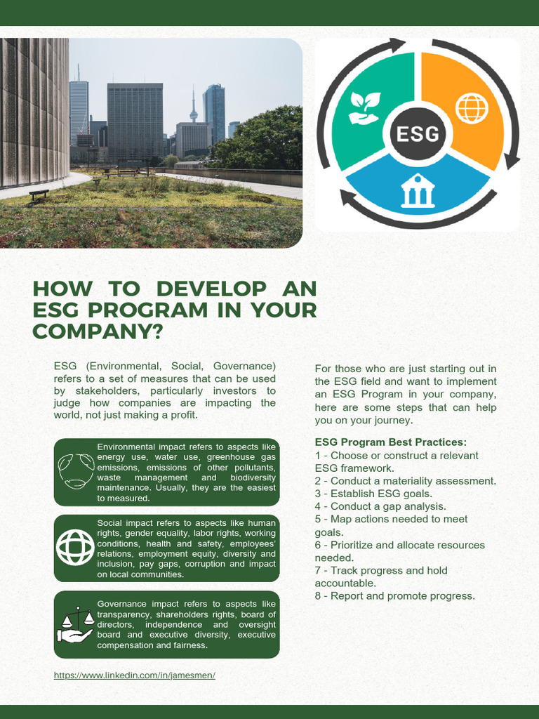 How To Develop An ESG Program in Your Company 1719055027 | PDF ...