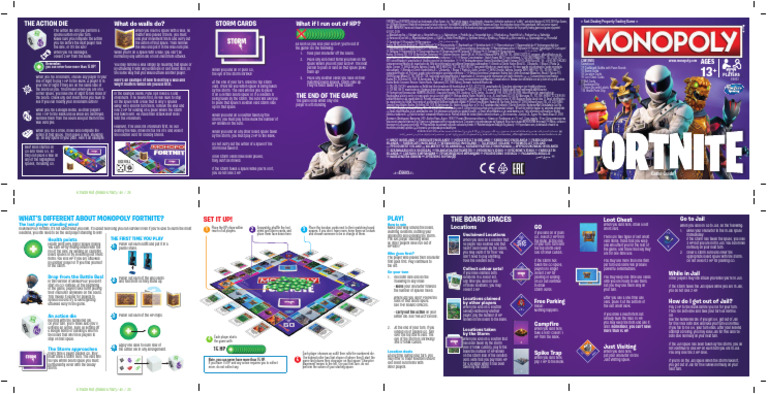 E6603 - en GB - Monopoly Fortnite Edition Board Game | PDF | Gaming