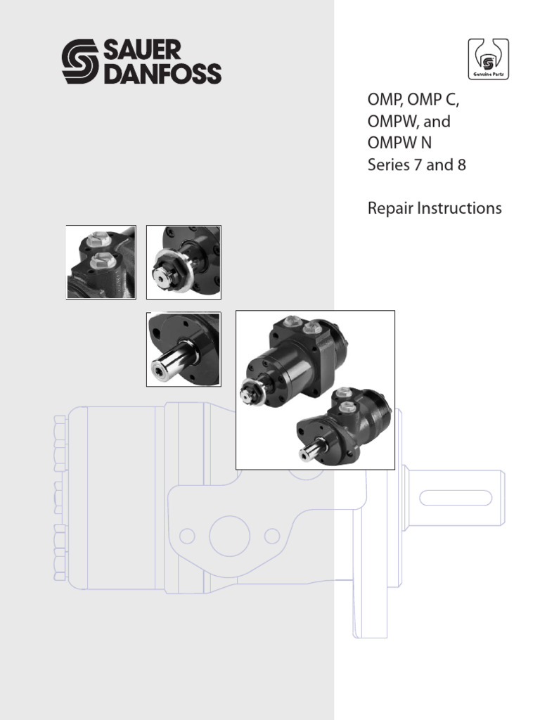Orbital Motor OMP Repair Instruction | PDF | Bearing (Mechanical) | Tap (Valve)