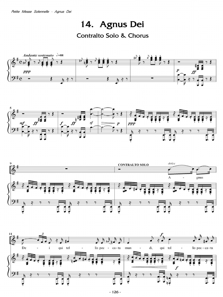 ROSSINI_Petite_Messe_Solennelle_AGNUS_DEI | PDF