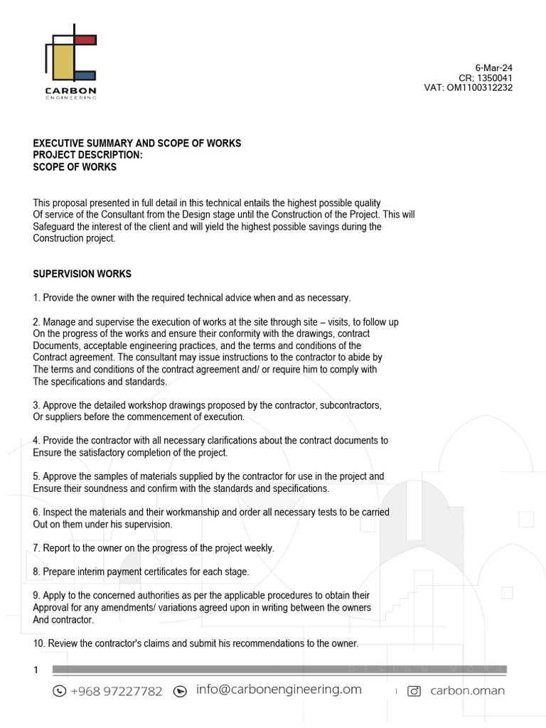 Cec Supervision Contract | PDF | Specification (Technical Standard ...