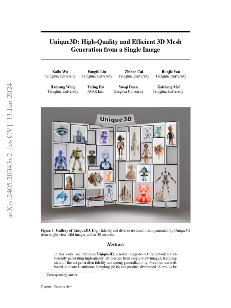 Unique 3 D | PDF | 3 D Computer Graphics | Texture Mapping