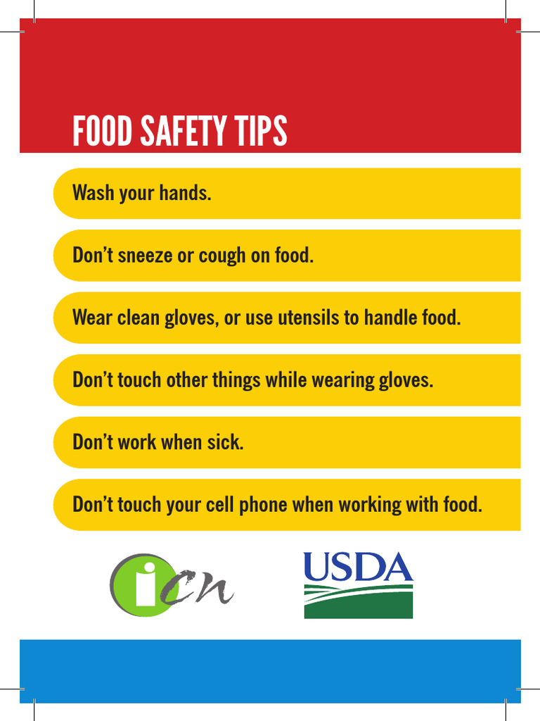 Food Safety Tips Card | PDF