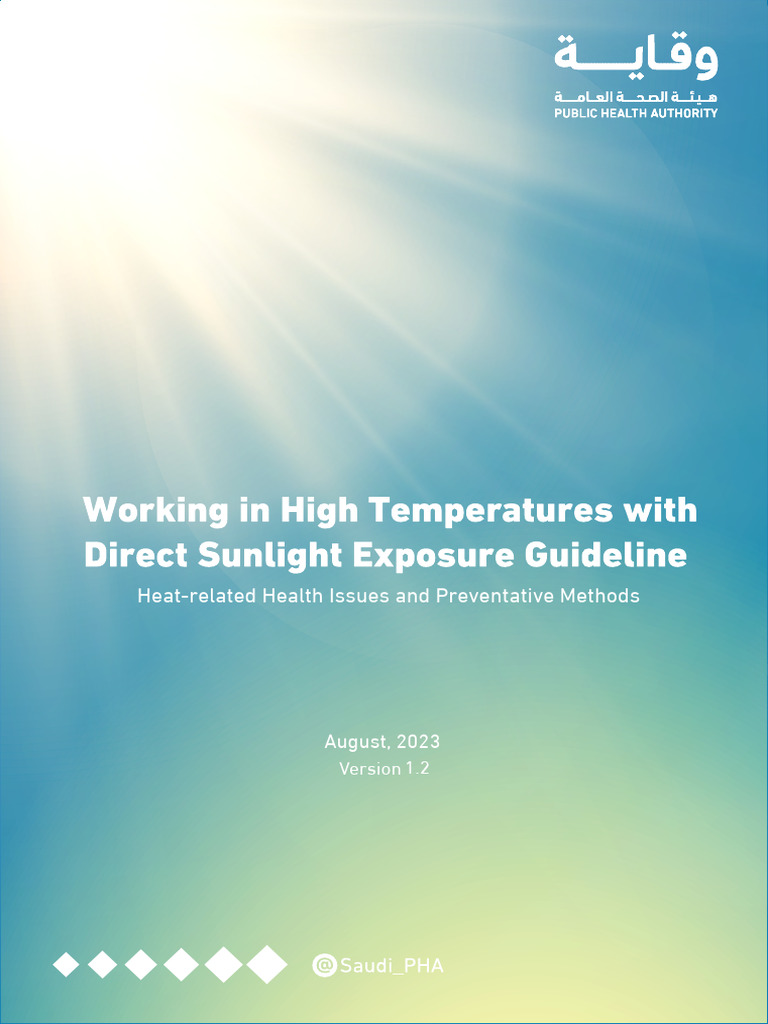 Guidelines For Working at High Temperatures Eng 1 | PDF | Hyperthermia | Hypothermia