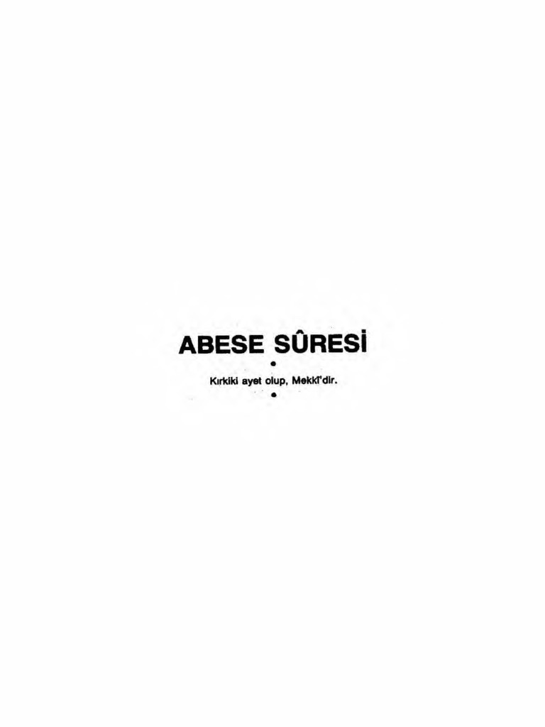 Tefsir-I Kebir-080-Abese-001 | PDF