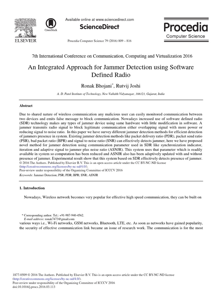 jammer | Download Free PDF | Computer Network | Signal To Noise Ratio