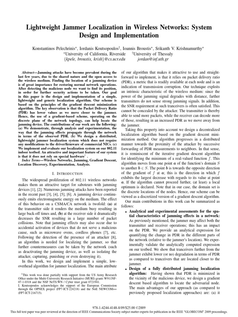 Jammer | PDF | Routing | Computer Network