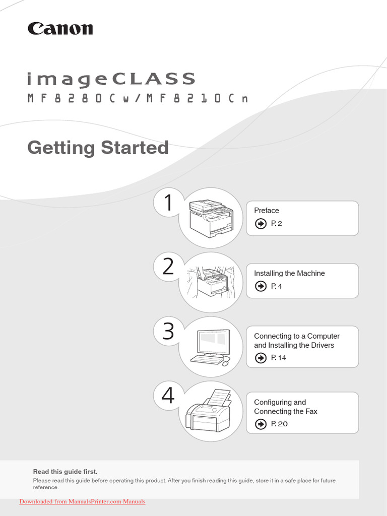 Canon imageCLASS MF8280Cw | PDF | Computer Network | Ip Address