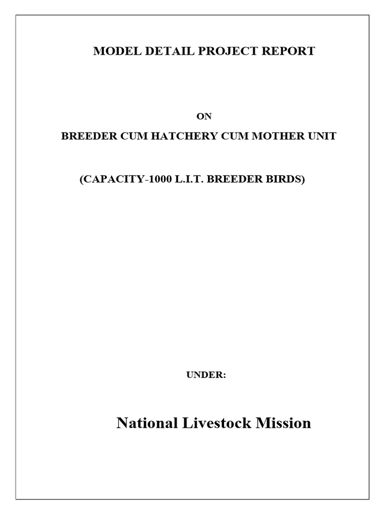 Draft DPR For NLM Poultry 1 | PDF | Poultry | Depreciation