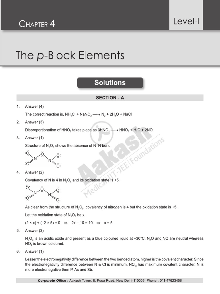 CLS MED 24 25 XII Che Package 2 Level 1 Chapter 4 | PDF