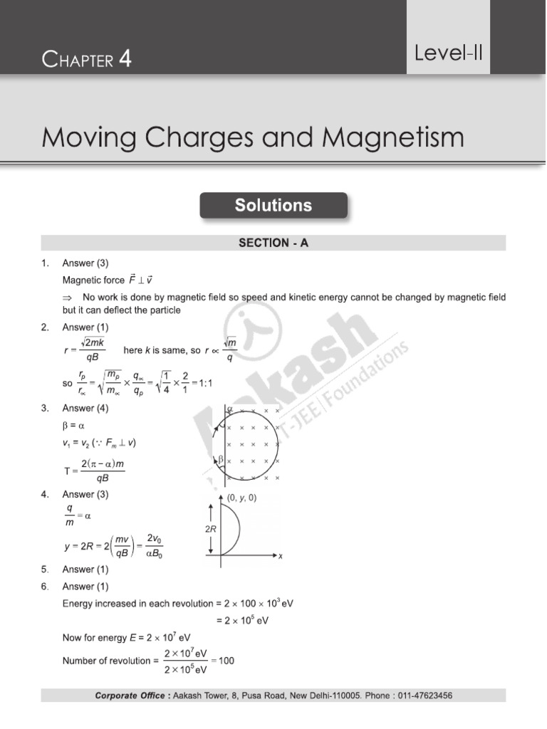 CLS MED 24 25 XII Phy Package 2 Level 2 Chapter 4 | PDF