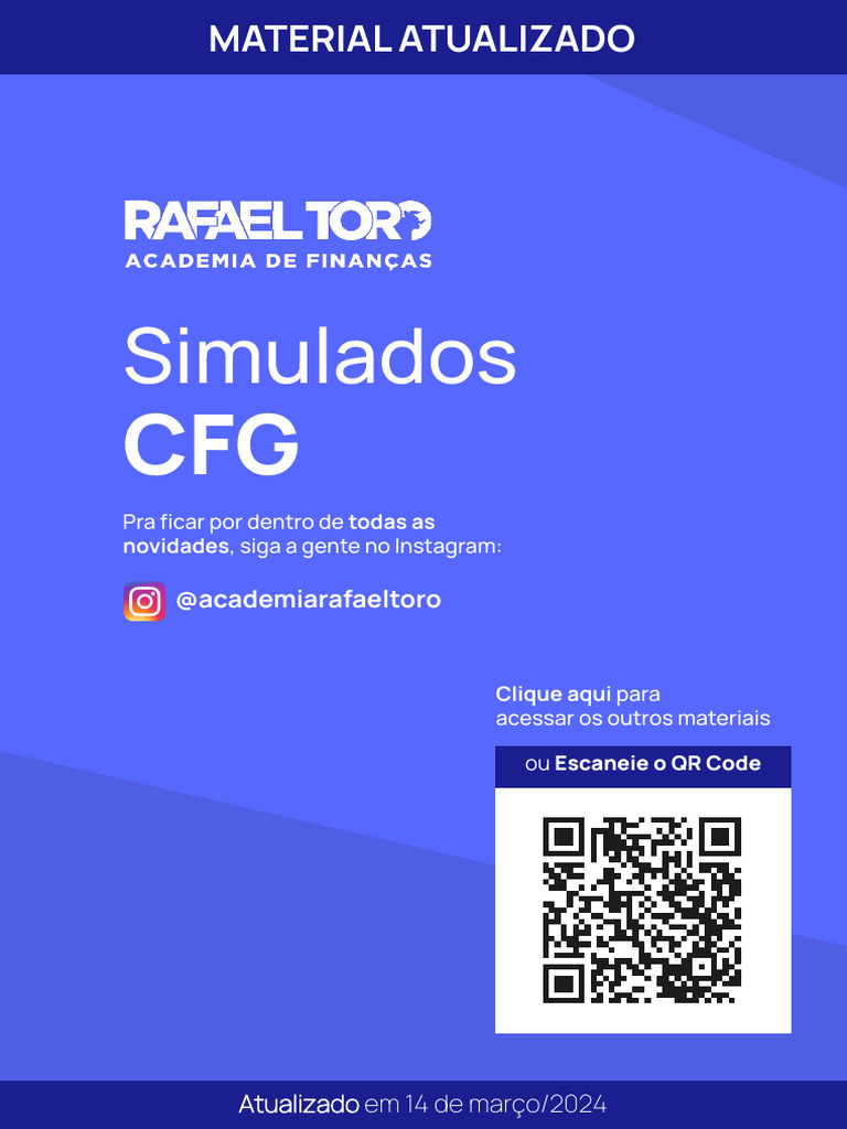 Simulados CFG 2024-1 | PDF | Genética