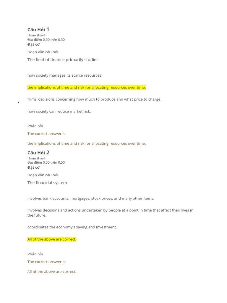 Test 5 - Chapter 27 The basic tools of finance | PDF | Interest ...