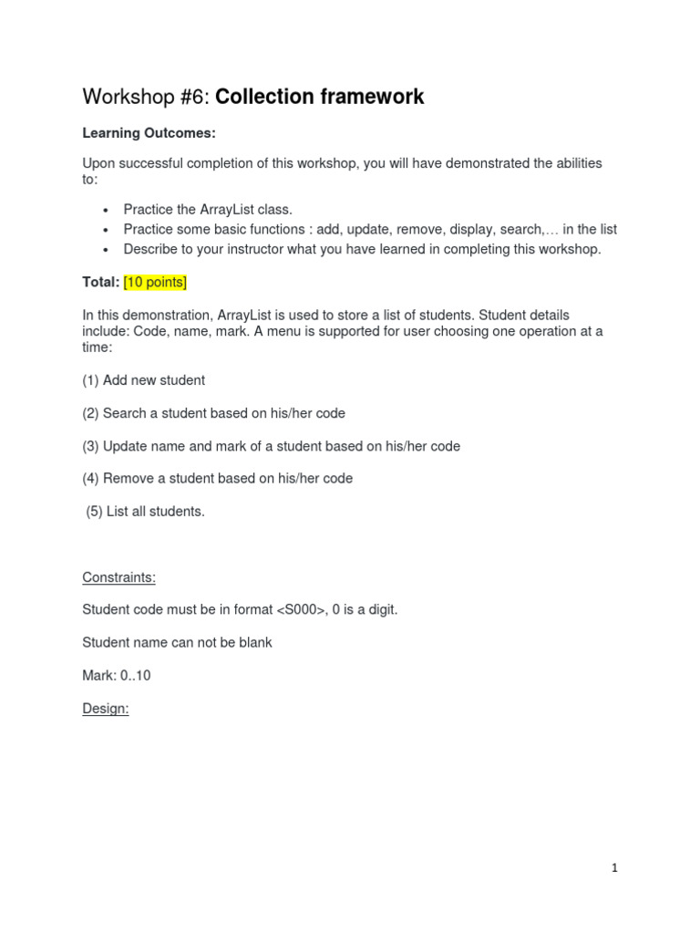 06 Workshop6 | PDF | Computing | Software