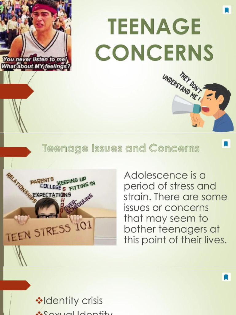 TEENAGE CONCERNS | PDF