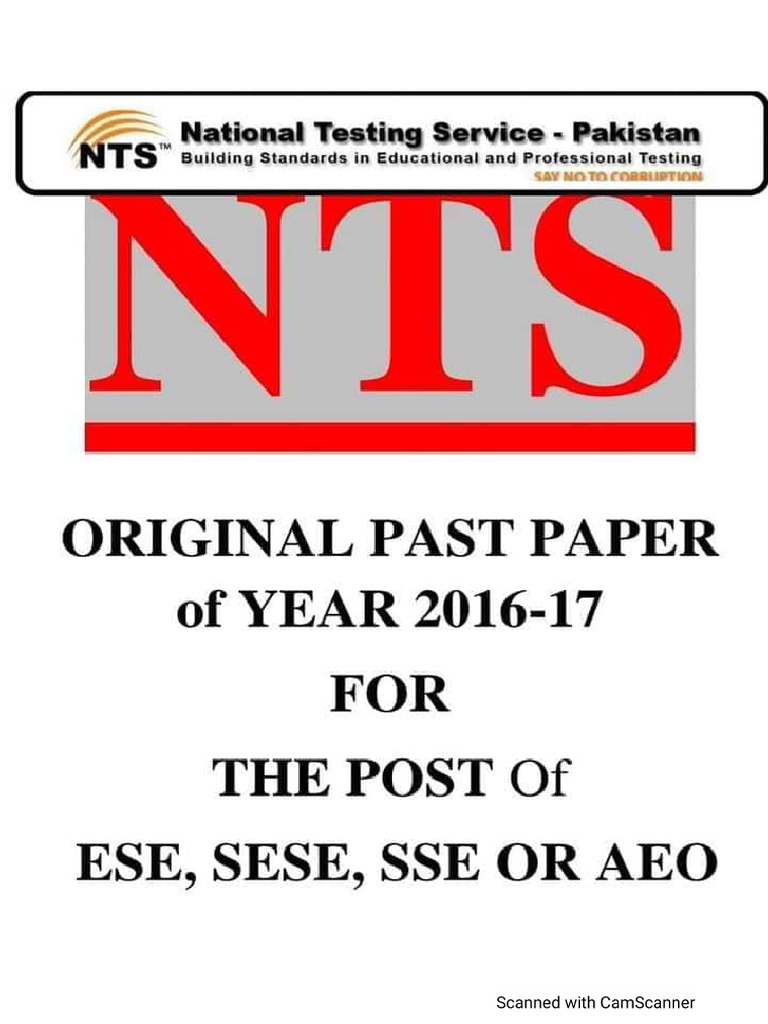 Nts Past Papers... | PDF