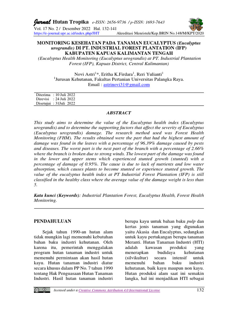 Jurnal: Hutan Tropika | PDF