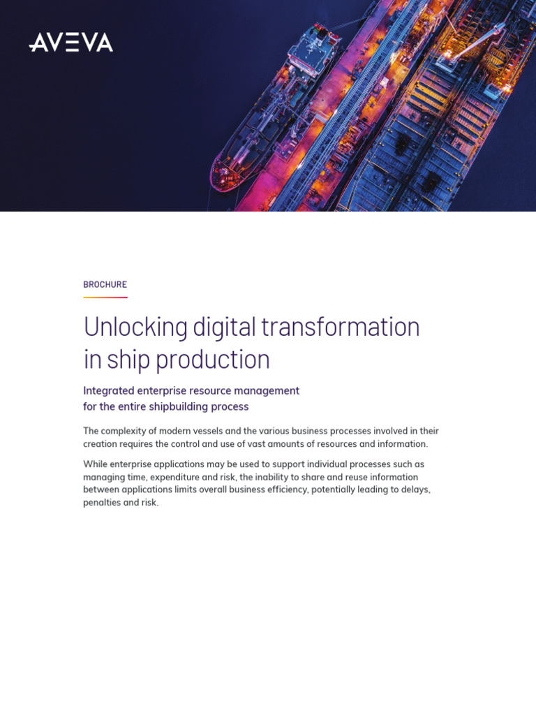 Brochure AVEVA Marine Enterprise Resource Management | PDF | Cloud ...