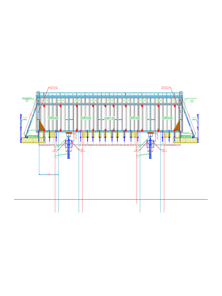 Plano formaleta viga viga cabezal 1 Puente 13;r PARA 2 metros-Model | PDF