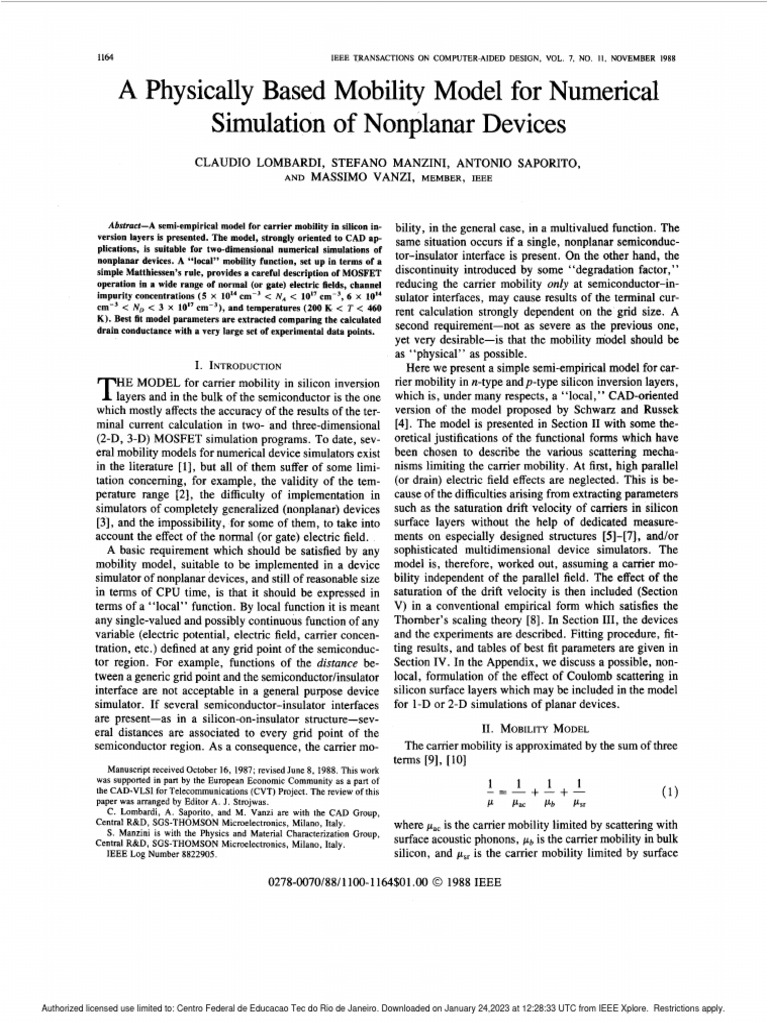 24 A Physically Based Mobility Model For Numerical Simulation of ...