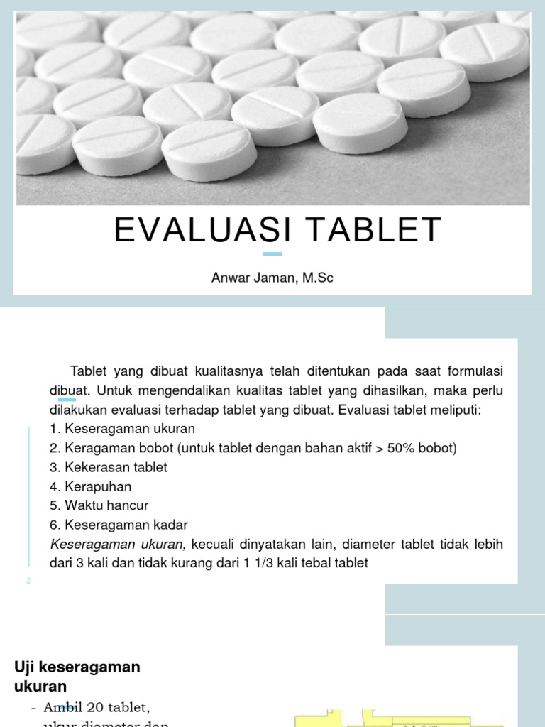 Evaluasi Tablet | PDF