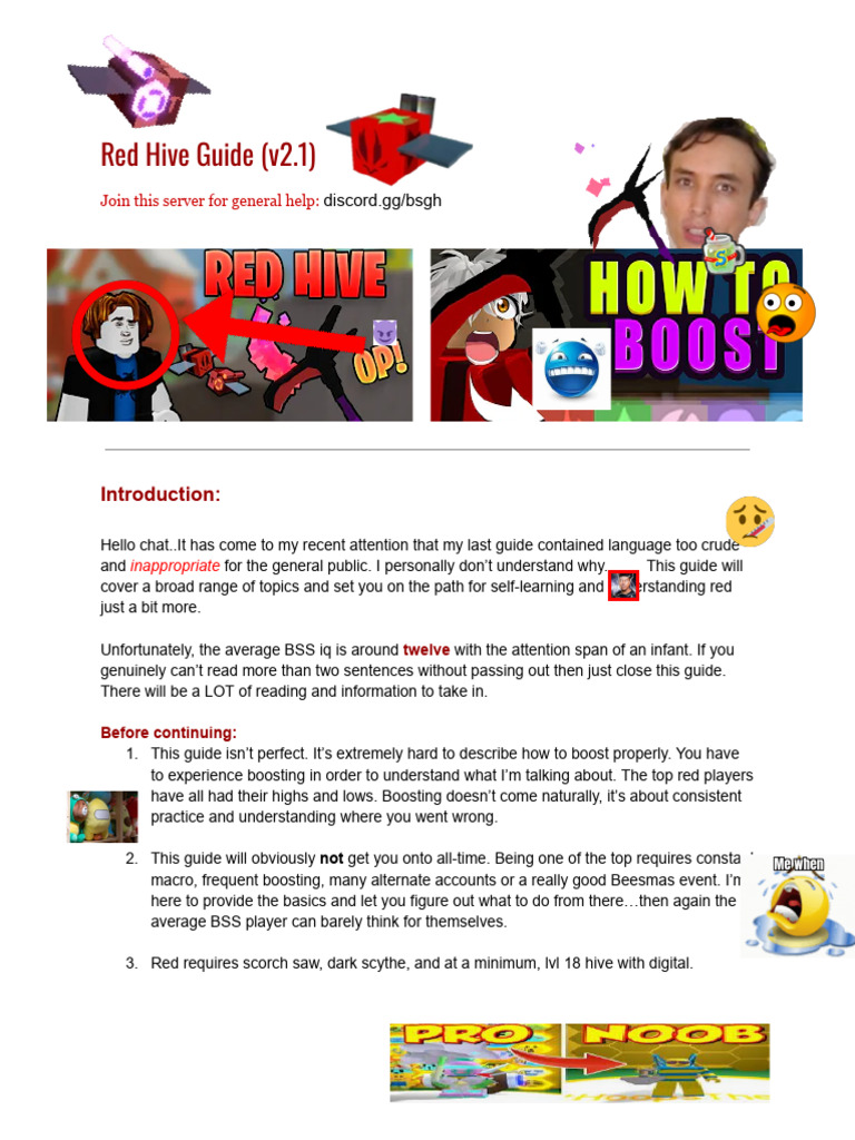 Red Hive Guide (v2.1) | PDF | Bees | Beehive