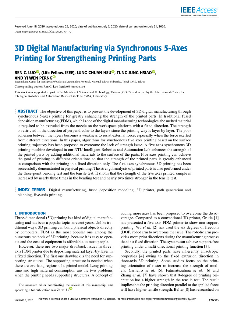 3D Digital Manufacturing Via Synchronous 5-Axes Printing For ...