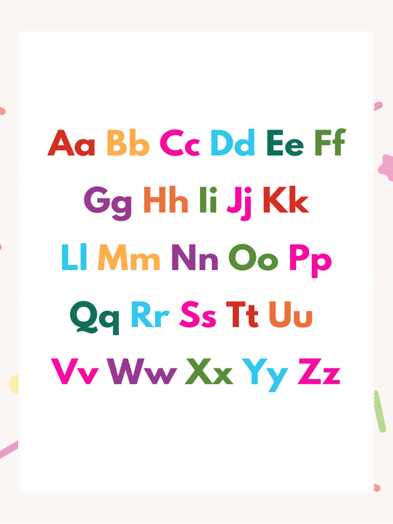 A3 English Alphabet Chart | PDF