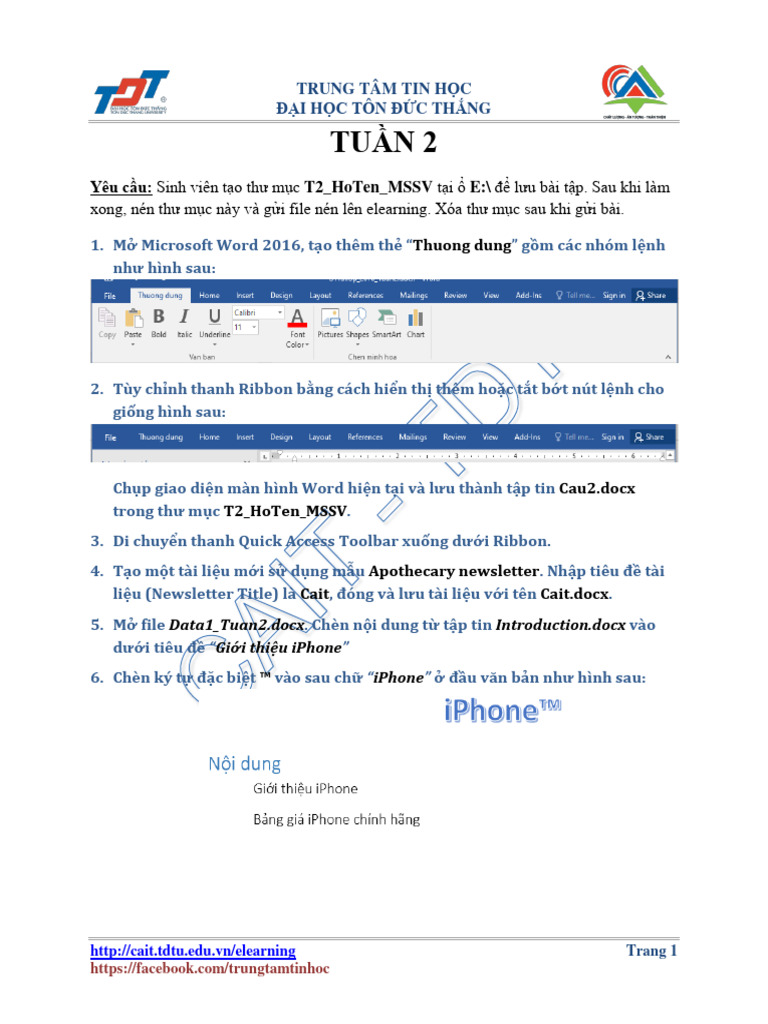 BTTailop 2016 Tuan2 | PDF