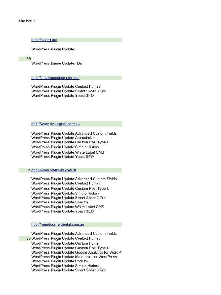 2023-November Plugins and Themes Updating Log | PDF | Word Press ... 2023-November Plugins and Themes Updating Log | PDF | Word Press ...