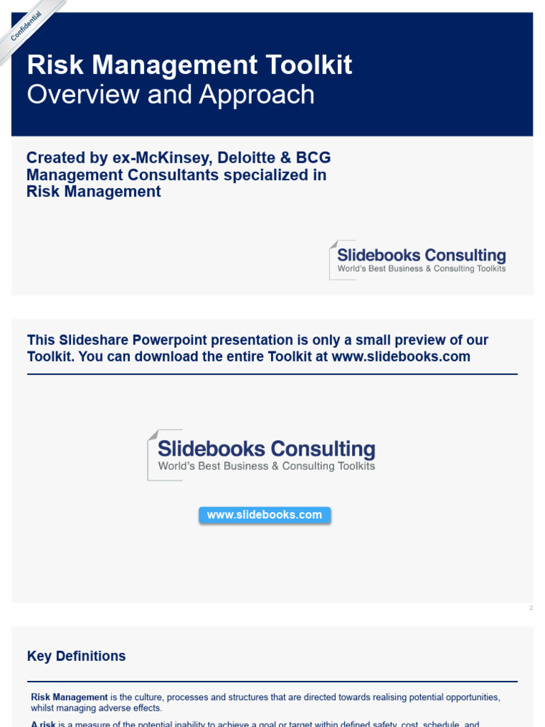 Risk Management Toolkit Overview | PDF | Risk | Risk Management