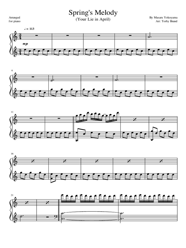 Spring's Melody | PDF
