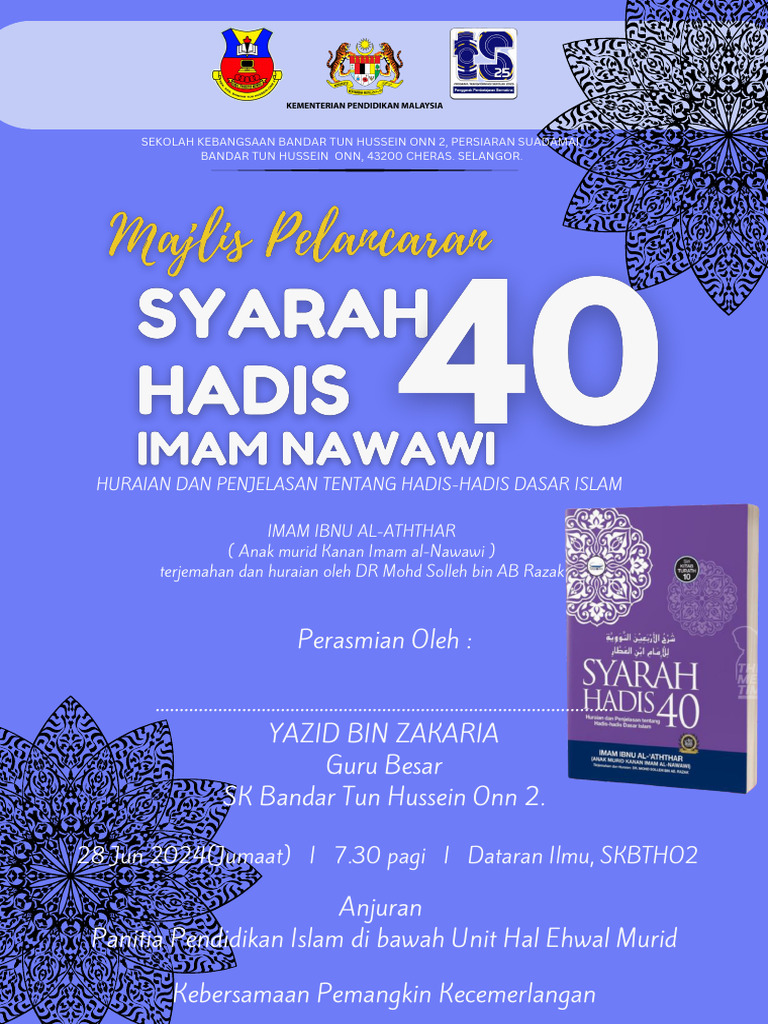 Bunting Pelancaran Hadis 40. | PDF